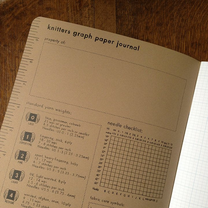 Knitters Graph Paper Journal – Fringe Supply Co.